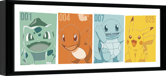 Pokemon - Kanto Partners Framed poster | Buy at Europosters