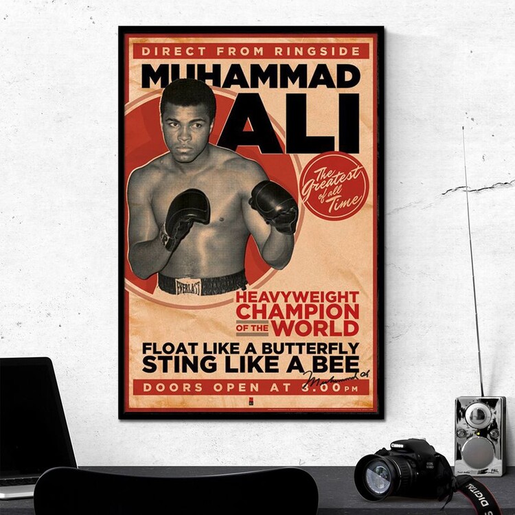 Poster, Quadro Muhammad Ali - Vintage Poster | Posters de parede | 3+1 ...