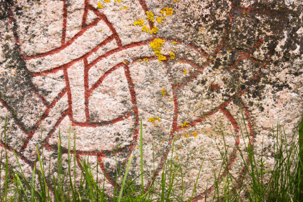 Poster Runic letters on a stone, Photo by Jonas Adner | Wall Art | 3+1 ...
