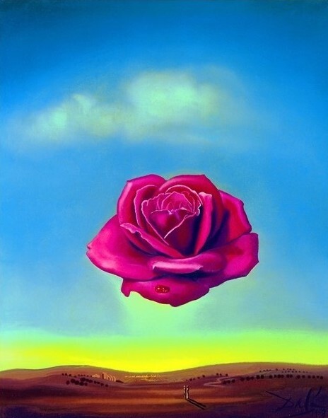 Art Print Salvador Dali - Medative Rose | Posters, Wall Art | Europosters