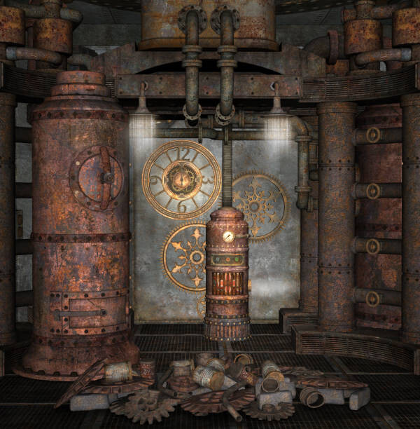 Wall Art Print | Steampunk boiler room, Ellerslie77 | Europosters