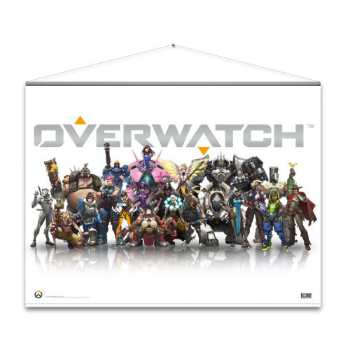 Tekstilni poster Overwatch - Heroes Europosterji.sl