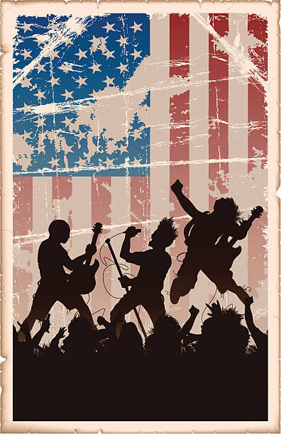 Wall Art Print | Vintage American Rock Poster, Cochran-Artworks ...