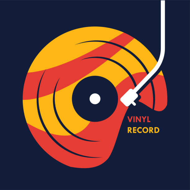 Wall Art Print | vinyl record music wave abstract vector, MoNuttanit ...