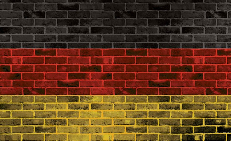 Brick German Flag Wall Paper Mural | Buy at EuroPosters