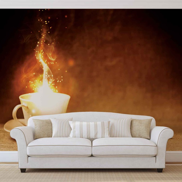Coffee Cafe Fire Wall Paper Mural | Buy at EuroPosters