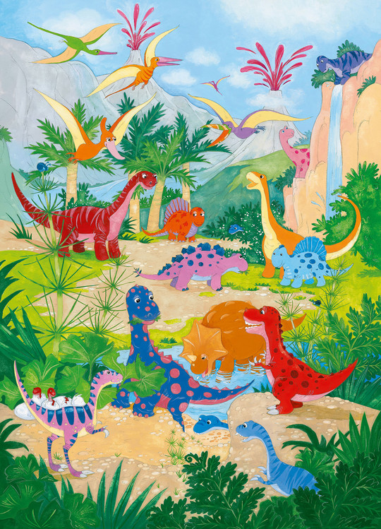 DINO WORLD Wall Mural | Buy online at Europosters