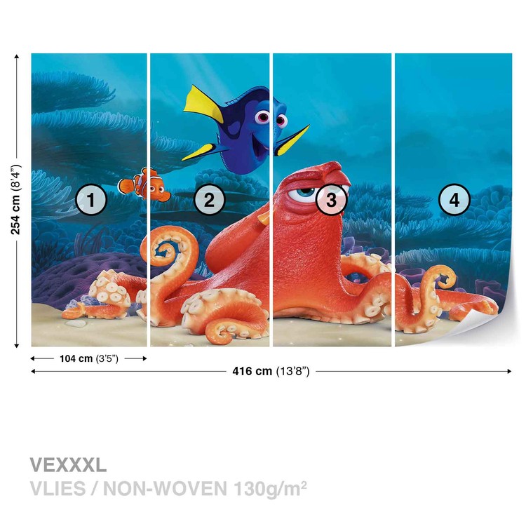 Disney Finding Nemo Dory Wall Paper Mural | Buy at EuroPosters