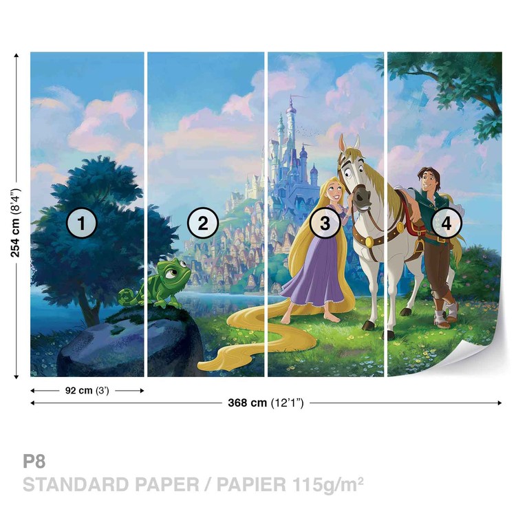 Disney Princesses Rapunzel Wall Paper Mural | Buy at EuroPosters
