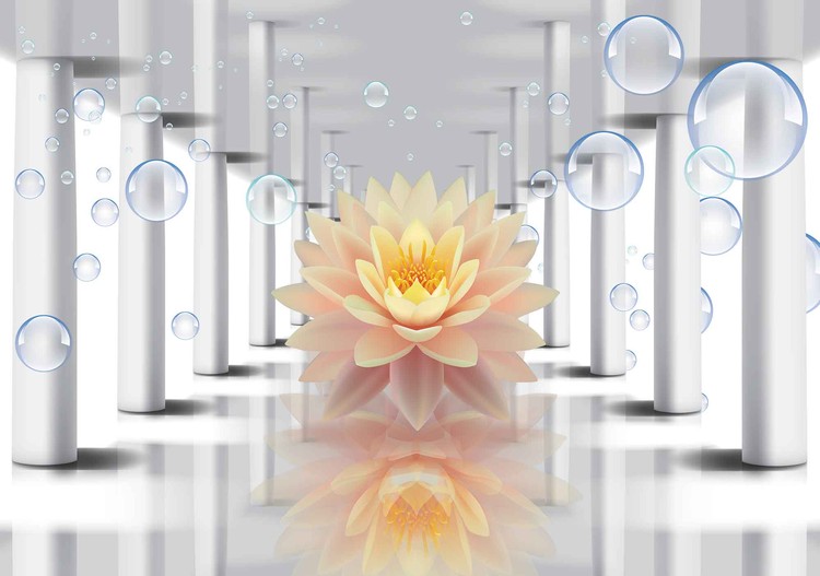 Flower Bubbles Pattern Wall Paper Mural | Buy at EuroPosters