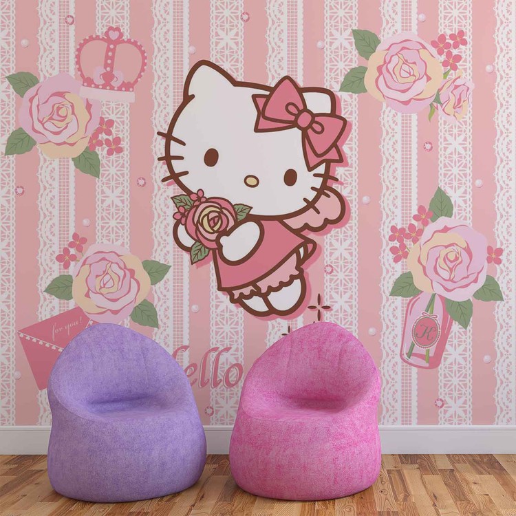 Hello Kitty Wall Paper Mural | Buy at EuroPosters