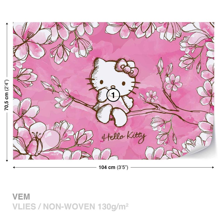 Hello Kitty Cherry Blossom Wallpaper