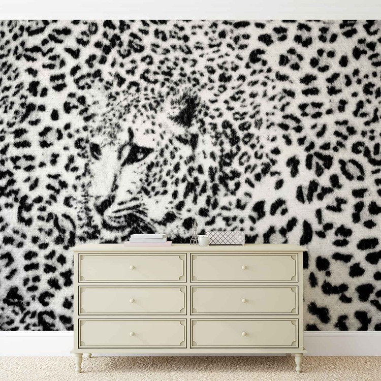Leopard Wall Paper Mural | Buy at EuroPosters
