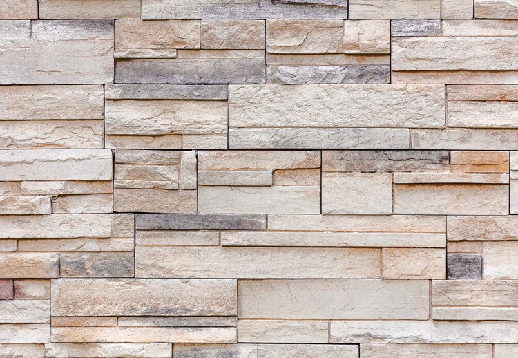 Light Stone Wall Texture Wall Paper Mural | Buy at EuroPosters
