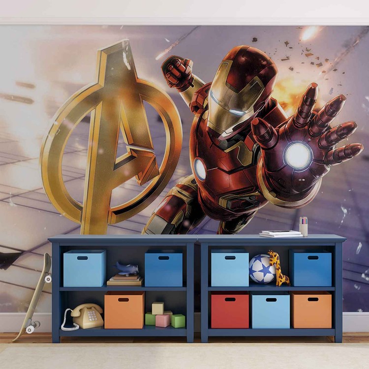 Marvel Avengers Wall Paper Mural | Buy at EuroPosters