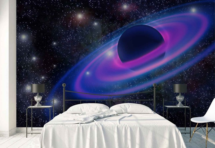 Neon Planet Wall Paper Mural | Buy at EuroPosters