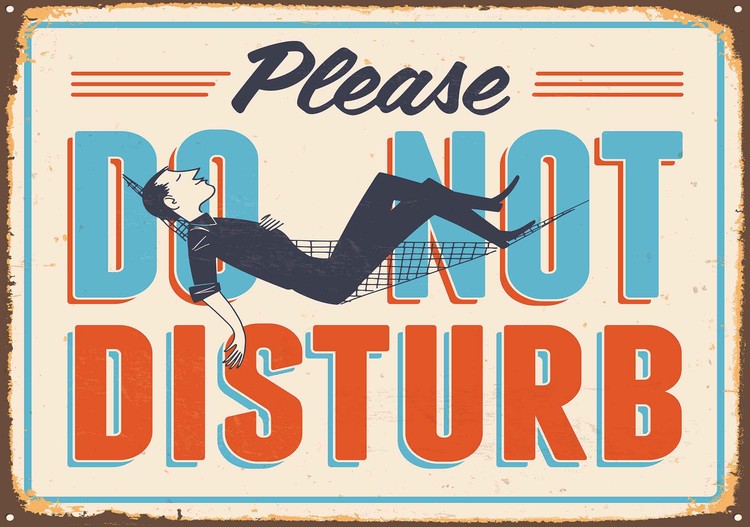Retro Do Not Disturb Wall Paper Mural | Buy at EuroPosters