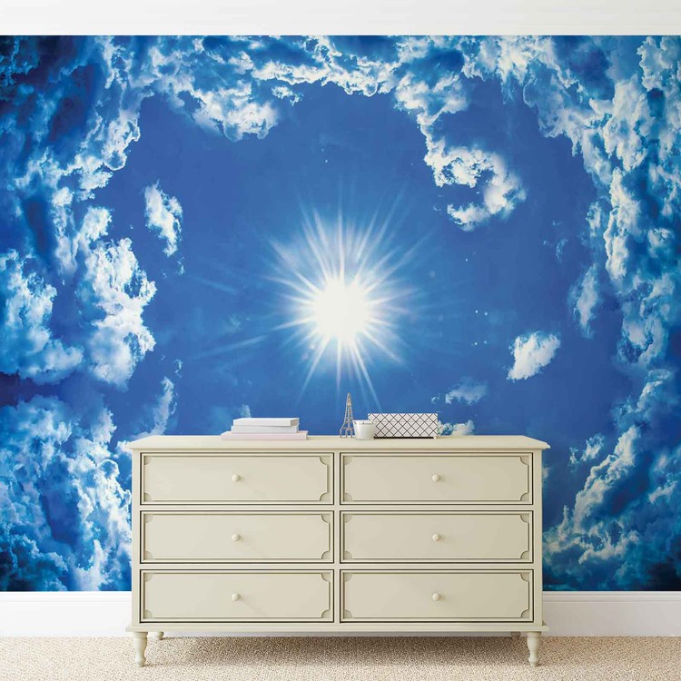 Sky Clouds Sun Nature Wall Paper Mural | Buy at EuroPosters