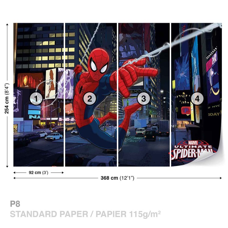 Spiderman Marvel Wall Paper Mural | Buy at EuroPosters