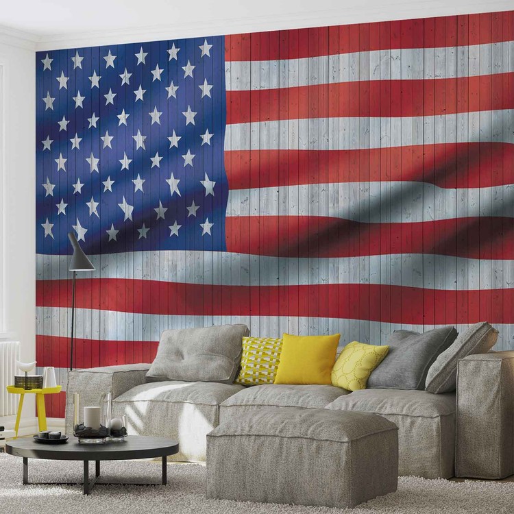 USA American Flag Wall Paper Mural | Buy at EuroPosters