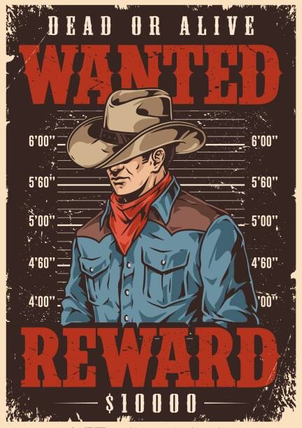 Wall Art Print | Wanted bandit vintage poster colorful, IMOGI | Europosters