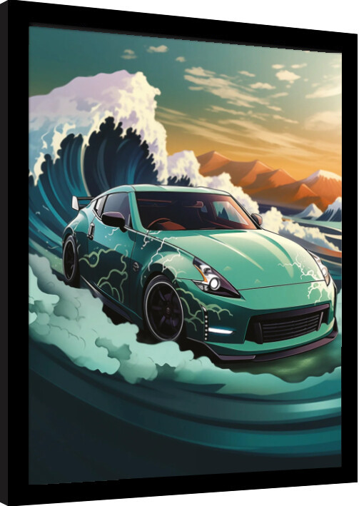Wave Collection - Wave Cars Fairlady Framed poster | Buy at Europosters